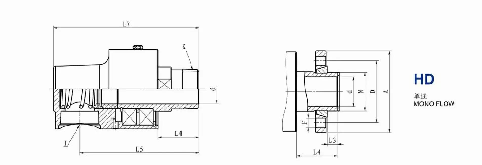 H Series Water Rotary Unions – Tengxuan Technology Co,. Ltd.